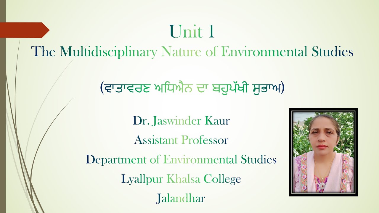 Unit 1 Multidisciplinary Nature Of Environmental Studies Punjabi unit-1-multidisciplinary-nature-of-environmental-studies-punjabi