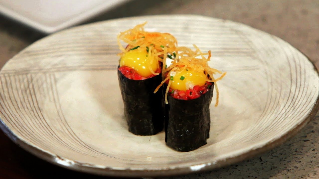 How to Make Gunkan Wagyu Tartar | Bento Box - YouTube