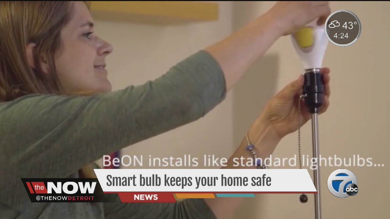 Smart light bulb can keep your home safe when you're out of town - YouTube