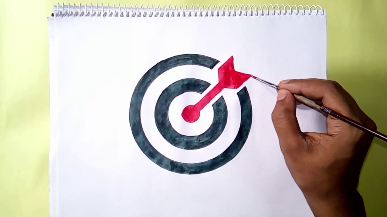 How to draw the Target icon - YouTube