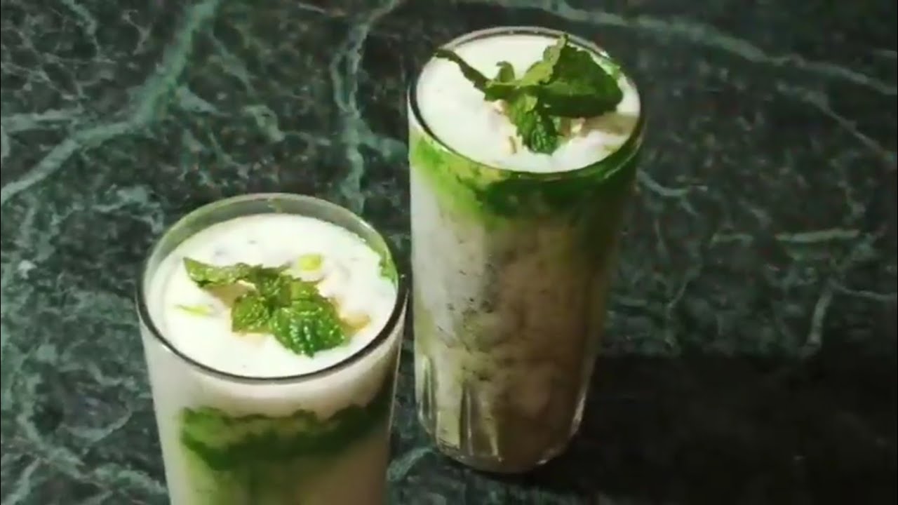 DESI STYLE LASSI WITH PUDINA FLAVOURED|HOLI SPECIAL PUDINA FLAVOURED ...