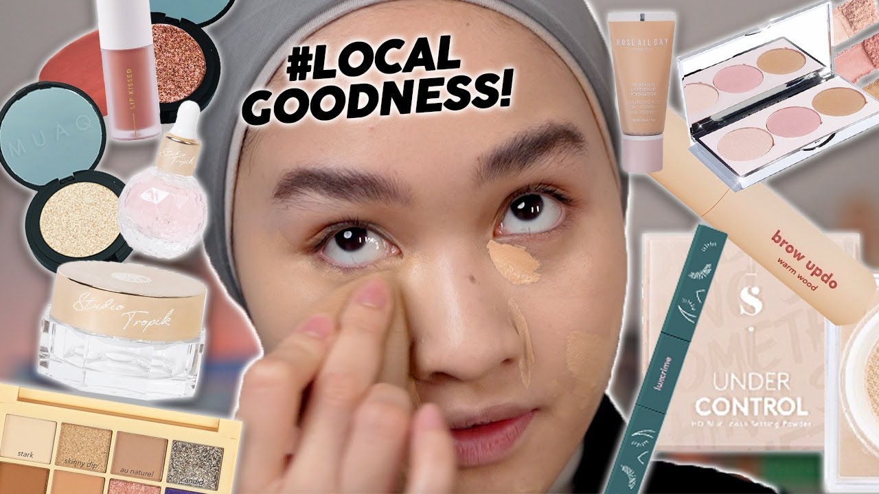 Studio Tropik Glaze Skin, Secondate brow updo, Luxcrime Mascara # ...