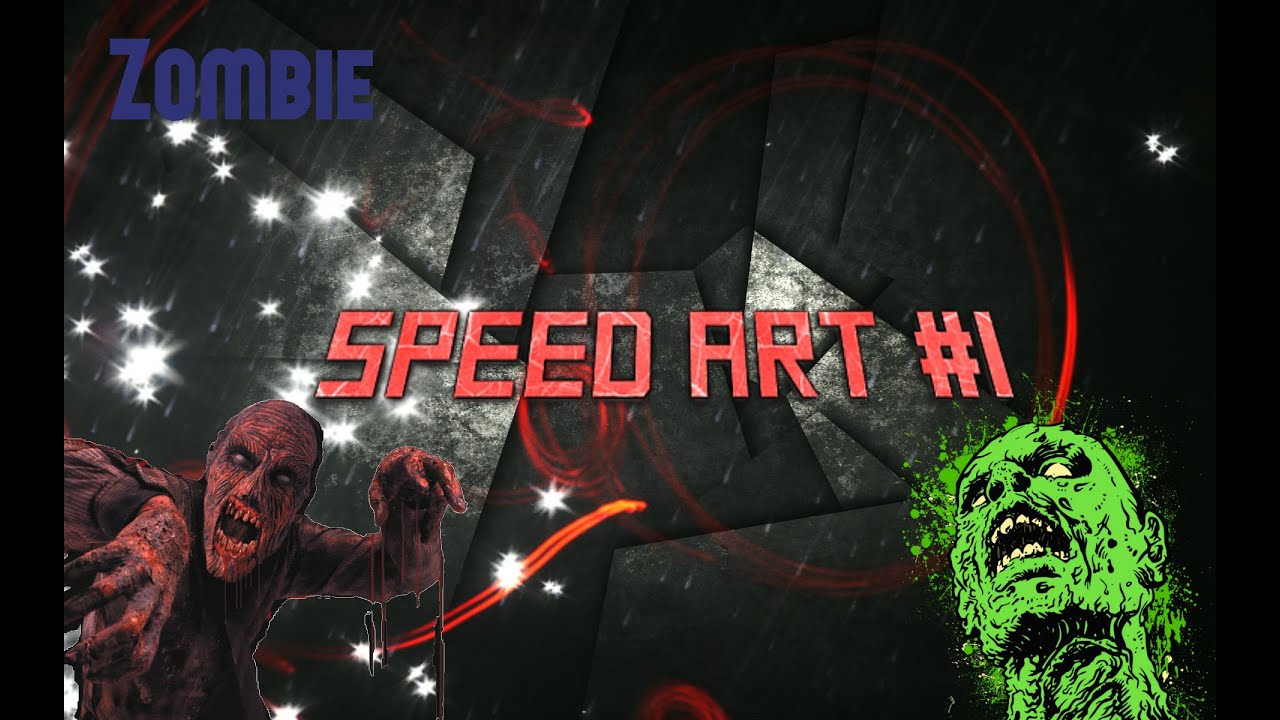 Speed Art Zombie Photoshop cs6 - YouTube