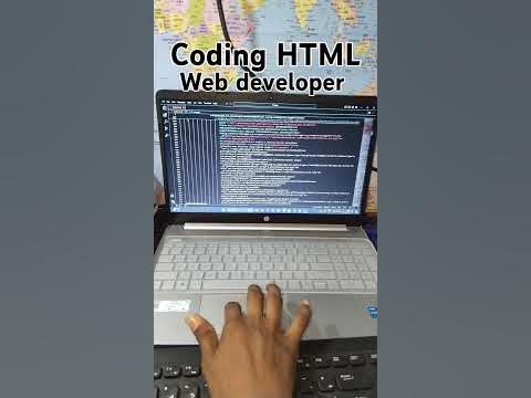 Coding HTML in web developer in Instagram coding #coding #html # ...