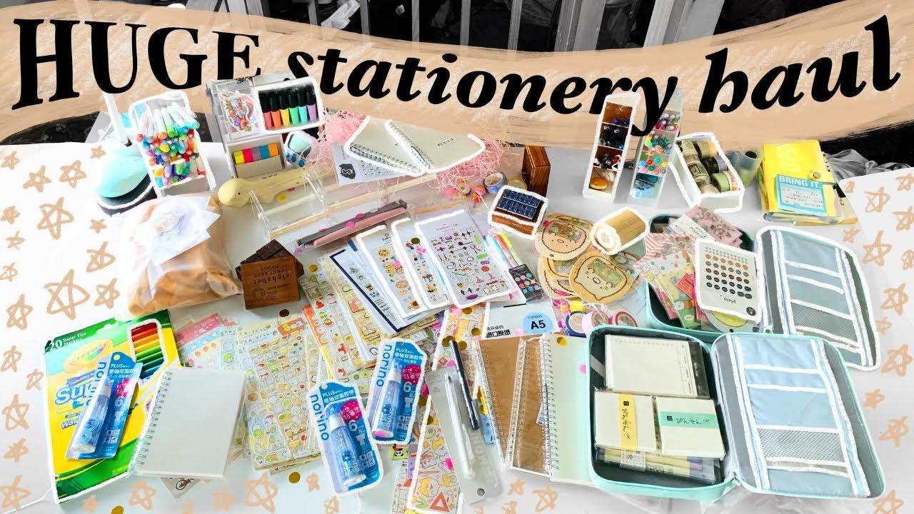 huge stationery haul ⛅🪐 BACK TO SCHOOL (cute & affordable) - YouTube