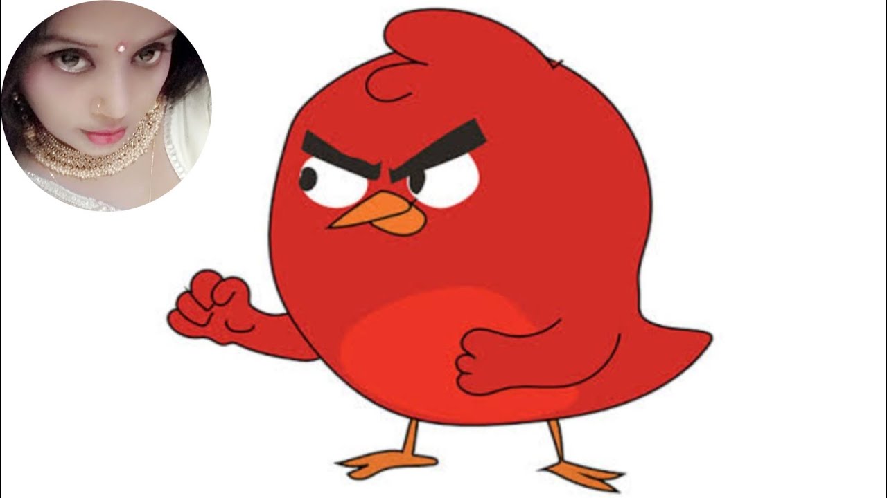 Angry birds Drawing / How to draw angry bird easy step by step - YouTube