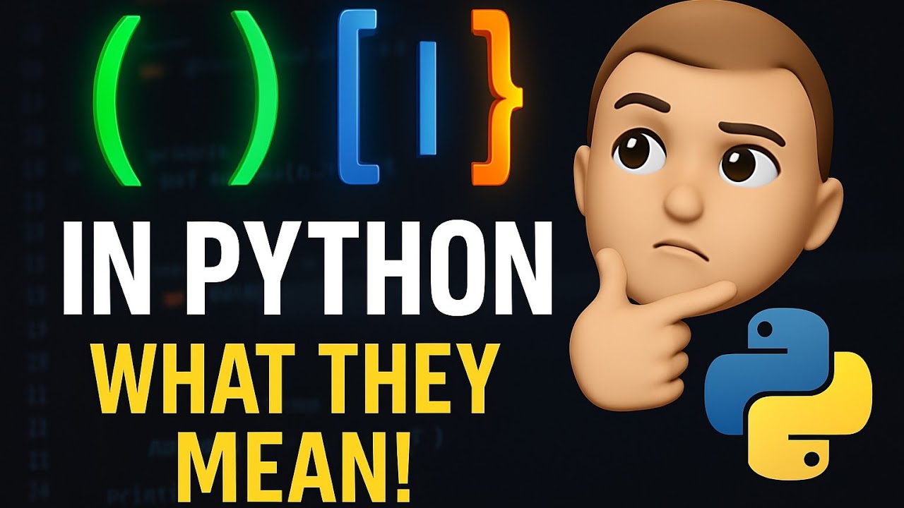 Parentheses, Brackets and Braces in Python - YouTube