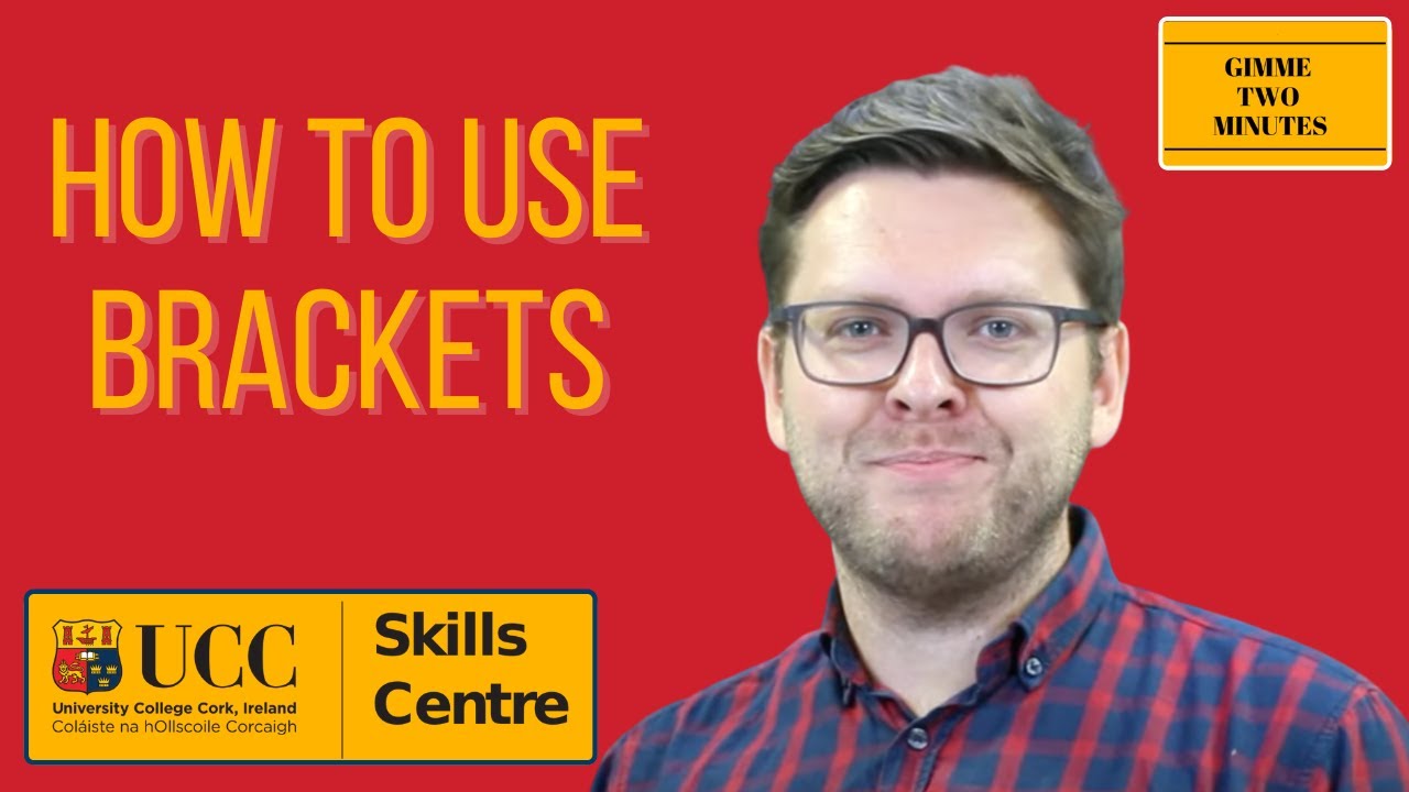 How to use brackets | GIMME TWO MINUTES - YouTube