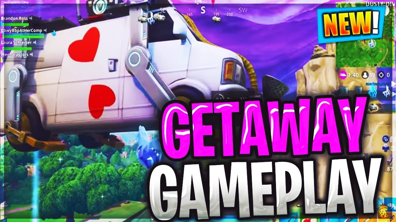 *NEW* WILD CARD SKIN GAMEPLAY & GRAPPLER WEAPON - FORTNITE GETAWAY MODE ...