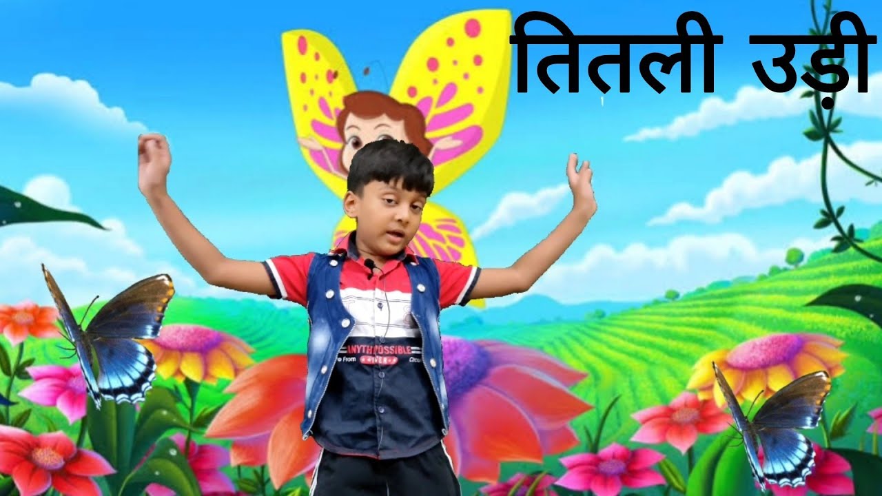 Titli Udi Bus Pe Chadhi Rhymes| तितली उड़ी उड़ न सकी| Hindi Baby Poem ...