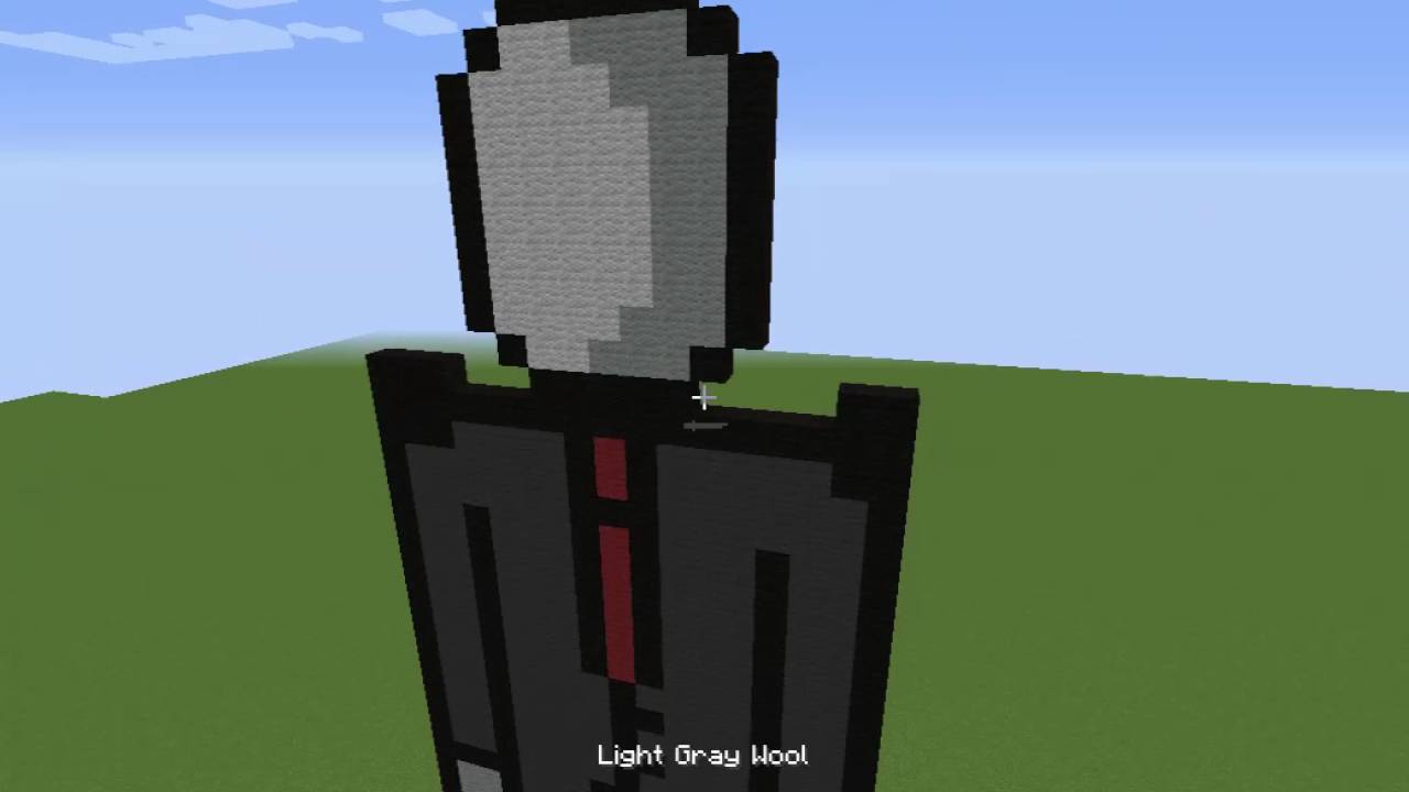 Slender Man Pixel Art - YouTube