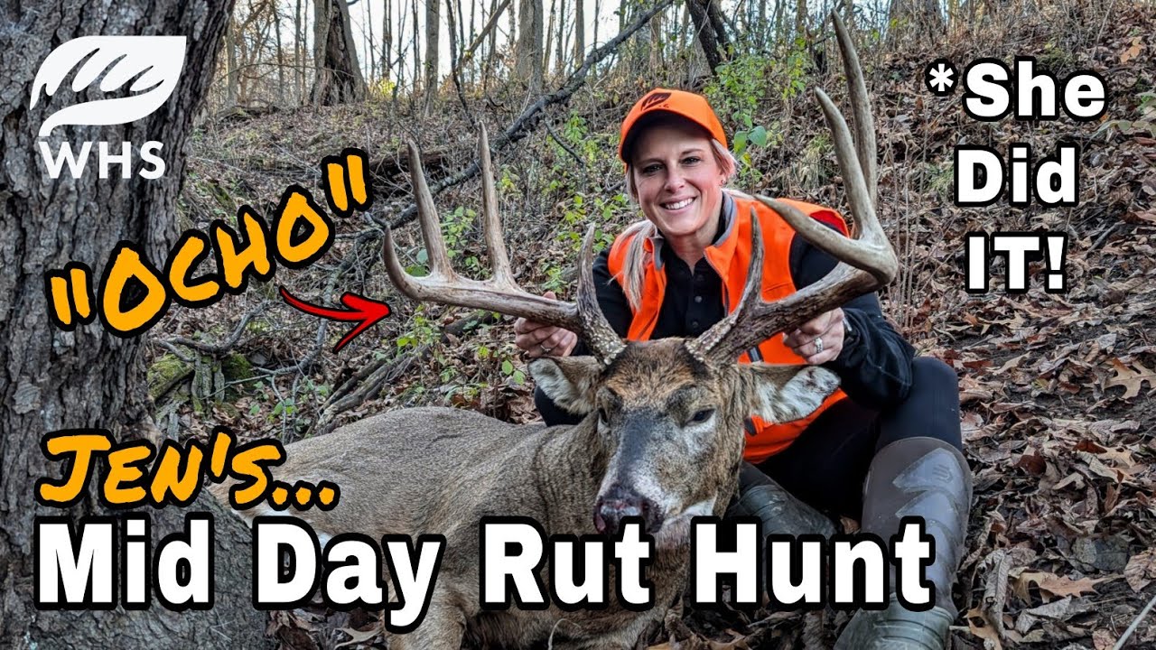 Mid Day Rut Hunt For Ocho The Monster 8 | Jen Sturgis - YouTube