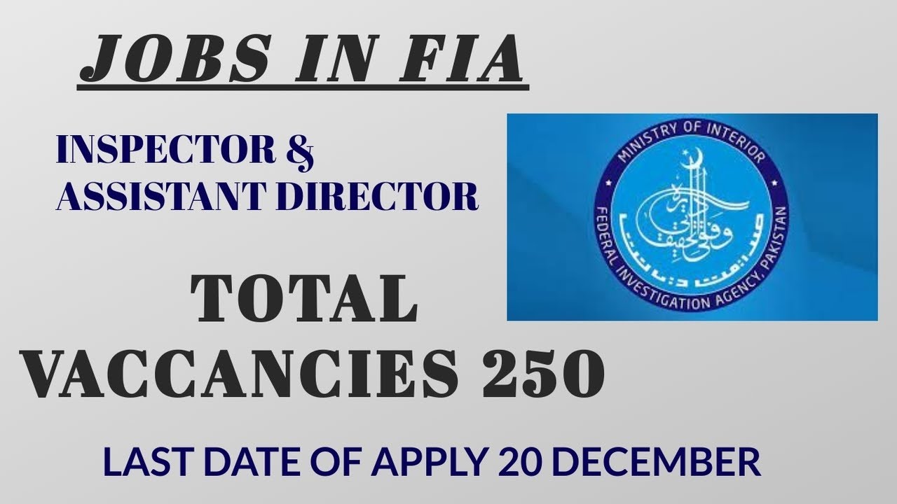 FIA inspectors jobs fpsec leatest 2021 || Jobs Update Today || Earn ...