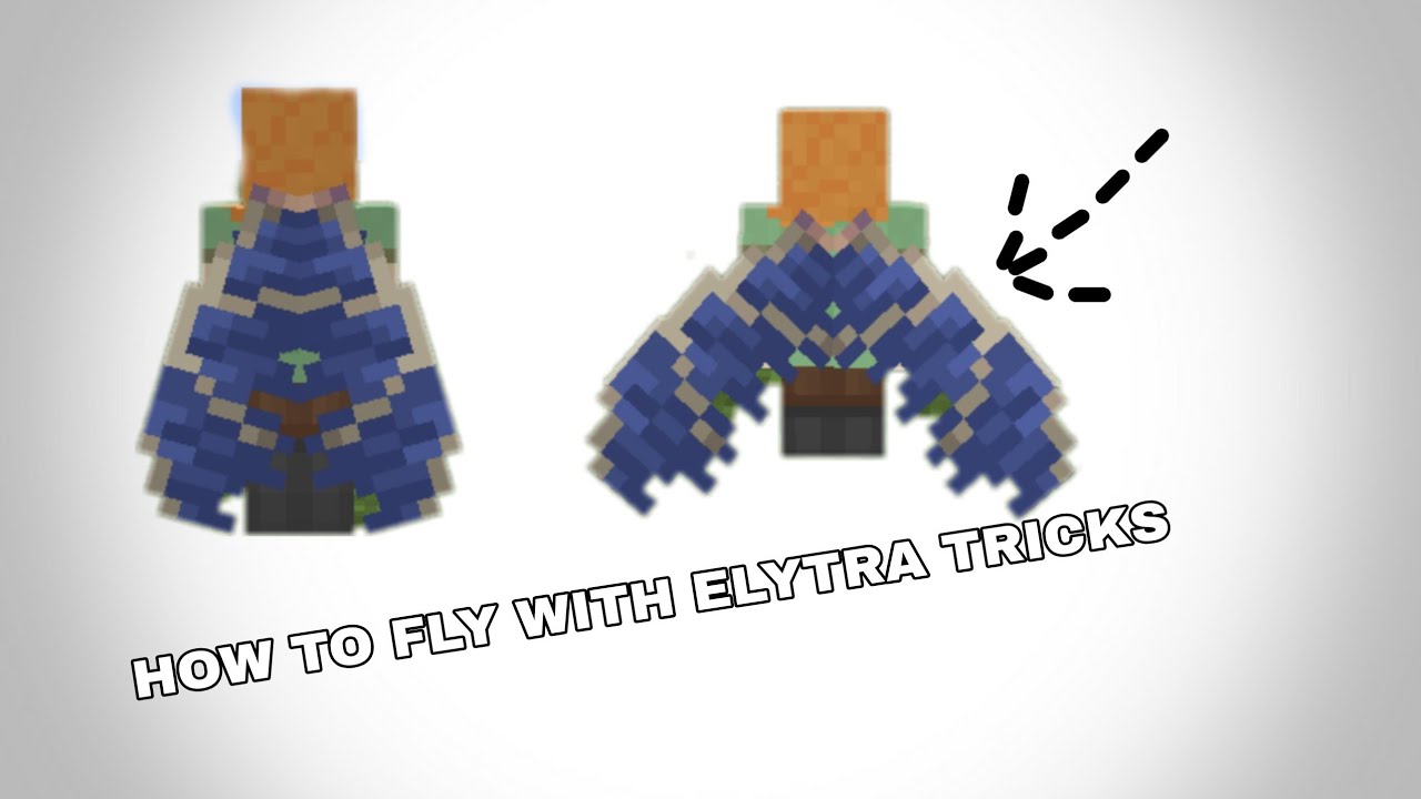 HOW TO FLY WITH ELYTRA IN POCKET EDITION. SIMPLE TRICKS - YouTube