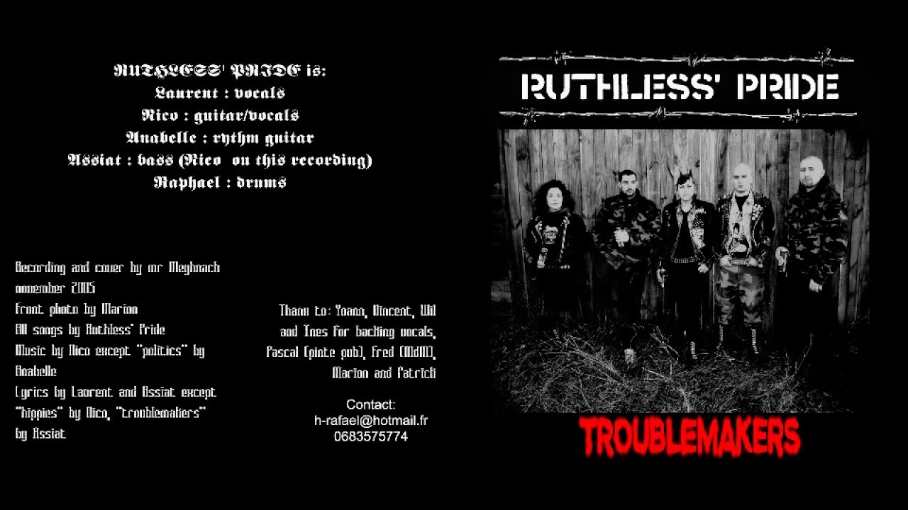 RUTHLESS PRIDE -Troublemakers (Full Demo 2006) - YouTube
