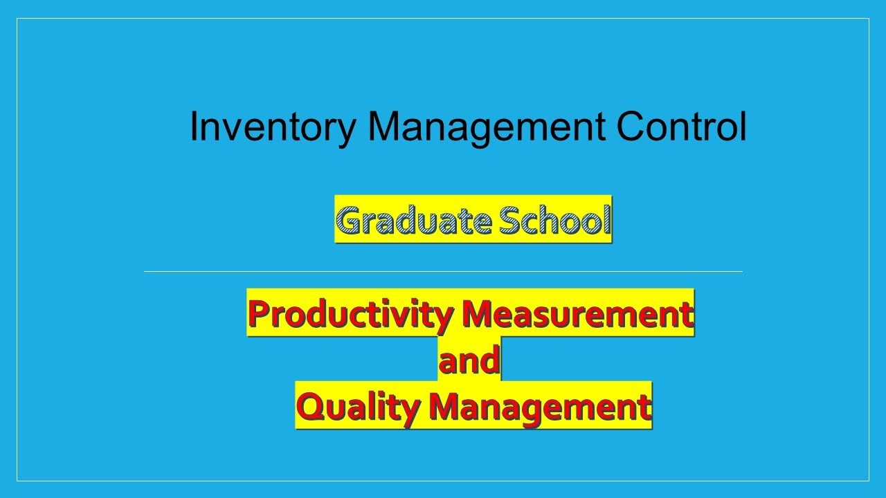 9 Inventory Management Control - YouTube