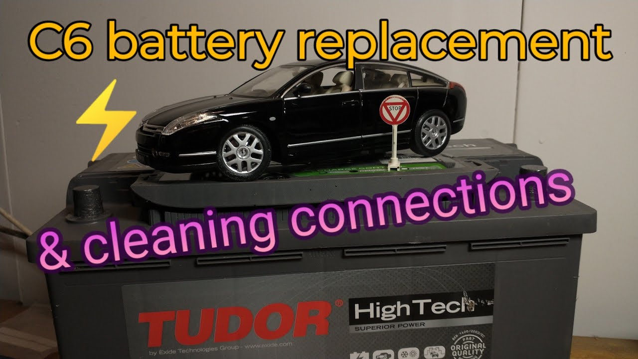 Citroën C6 battery replacement - YouTube