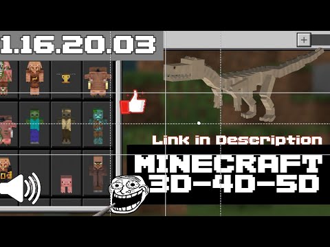 Minecraft Pocket Edition 3d-4d-5d skins - YouTube