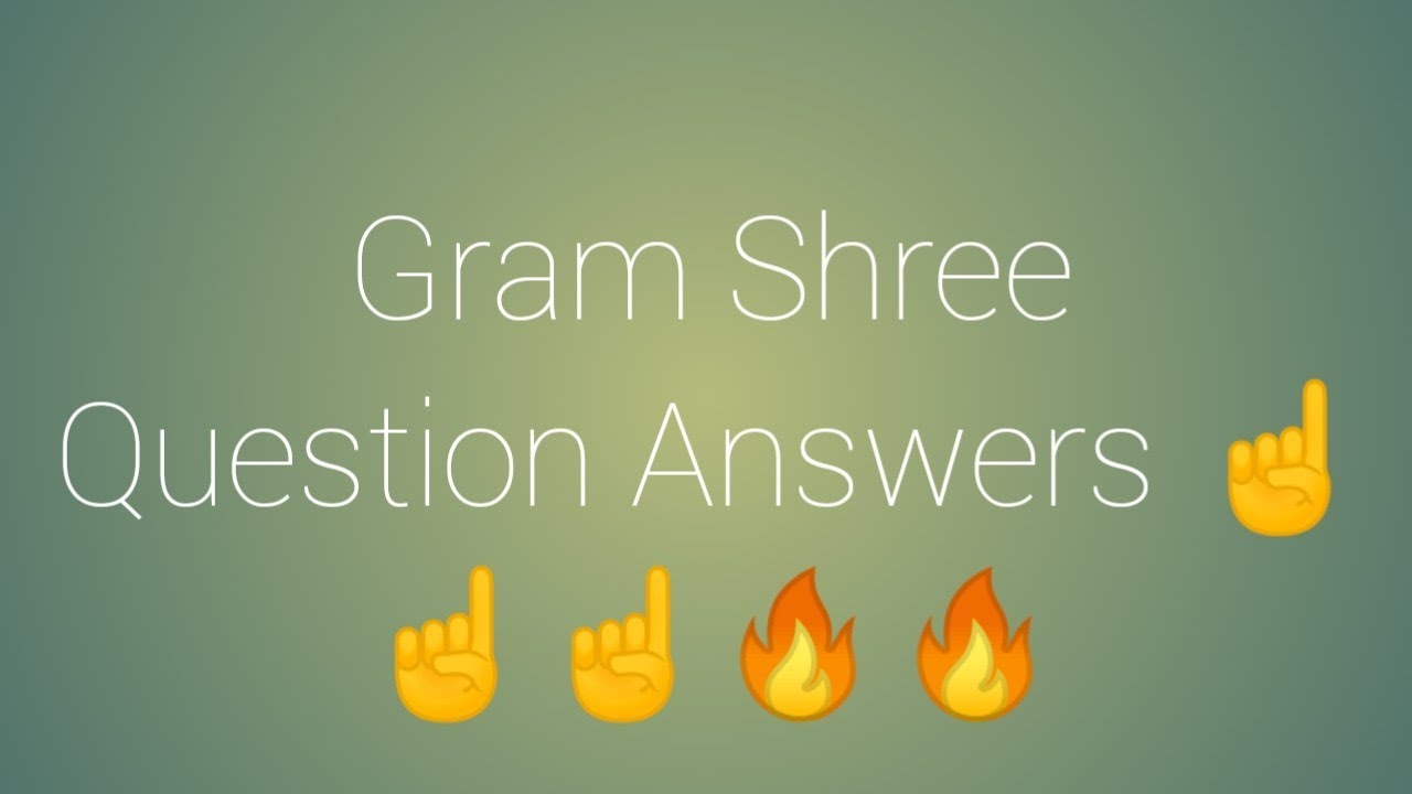 question answers of poem gramshree ☝️☝️☝️ - YouTube