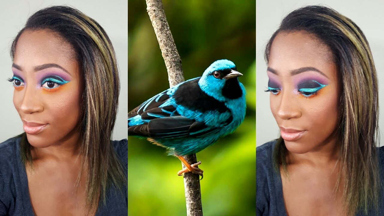 Blue Bird Inspired Makeup Tutorial - Part 1 || ReallyRee - YouTube