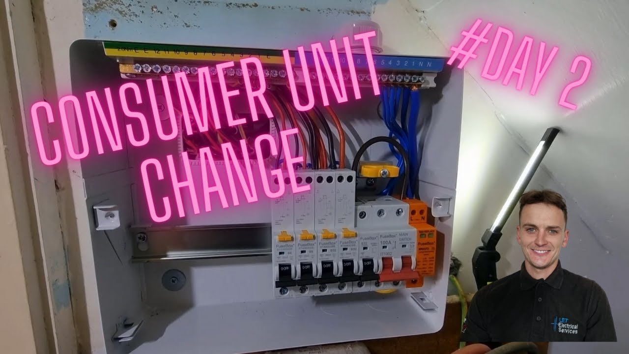 Consumer unit upgrade | 18th Edition SPD fuse board | By an electrician ...