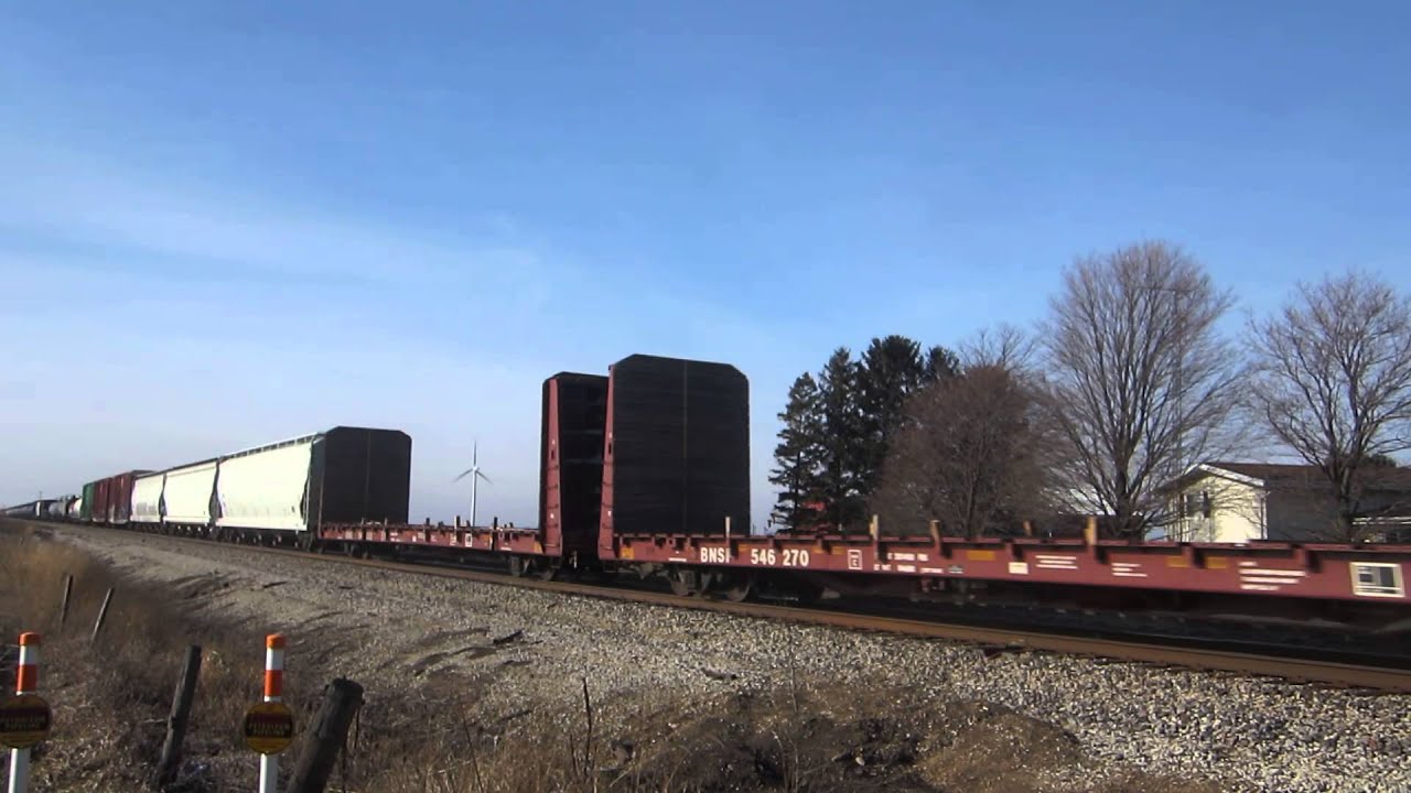 BNSF 4570 East Verona, IL 12/30/12 - YouTube
