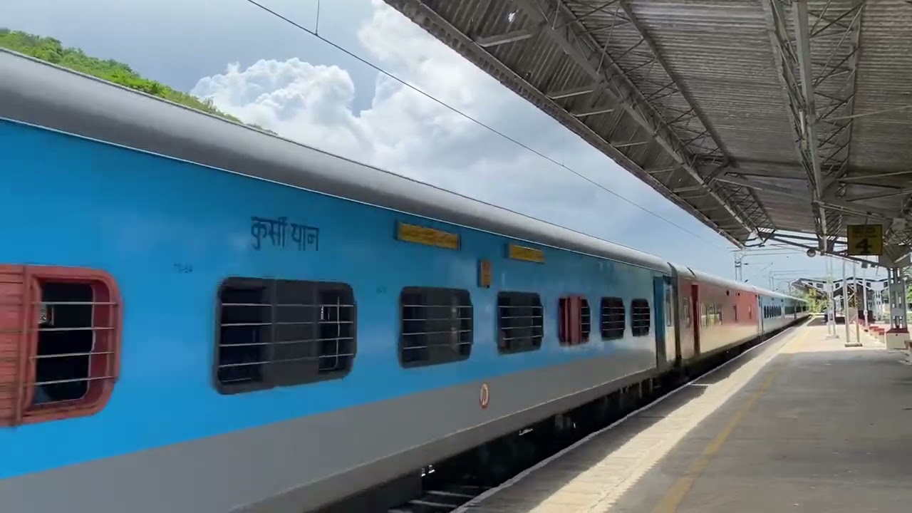 Pallavan express thrashing Tirusulam at high speed in a beautiful ...