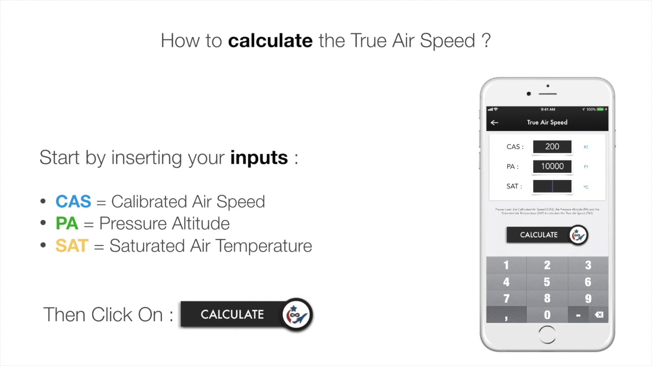 How to calculate the True Air Speed ? Aviocalc E6B - YouTube