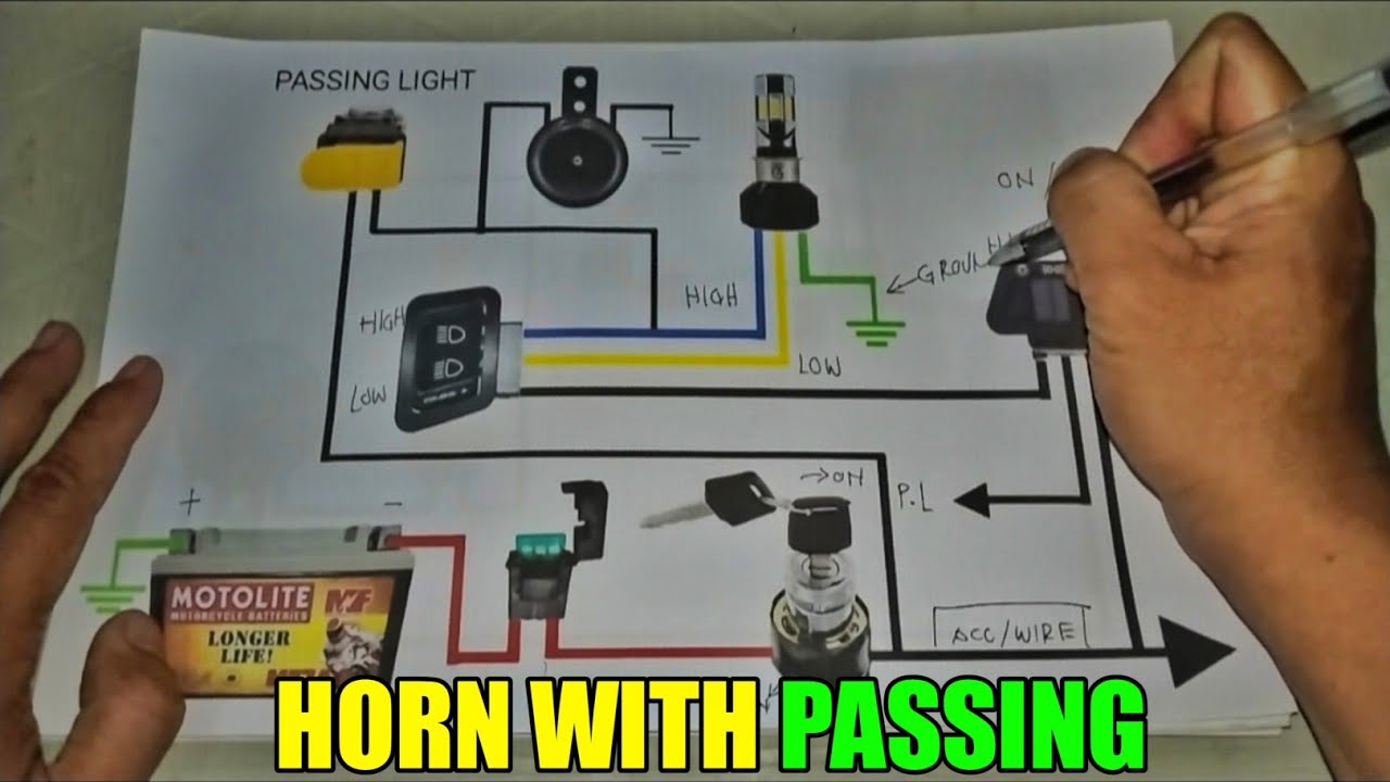 PASSING LIGHT NA SABAY SA BUSINA ( WIRING DIAGRAM ) - YouTube