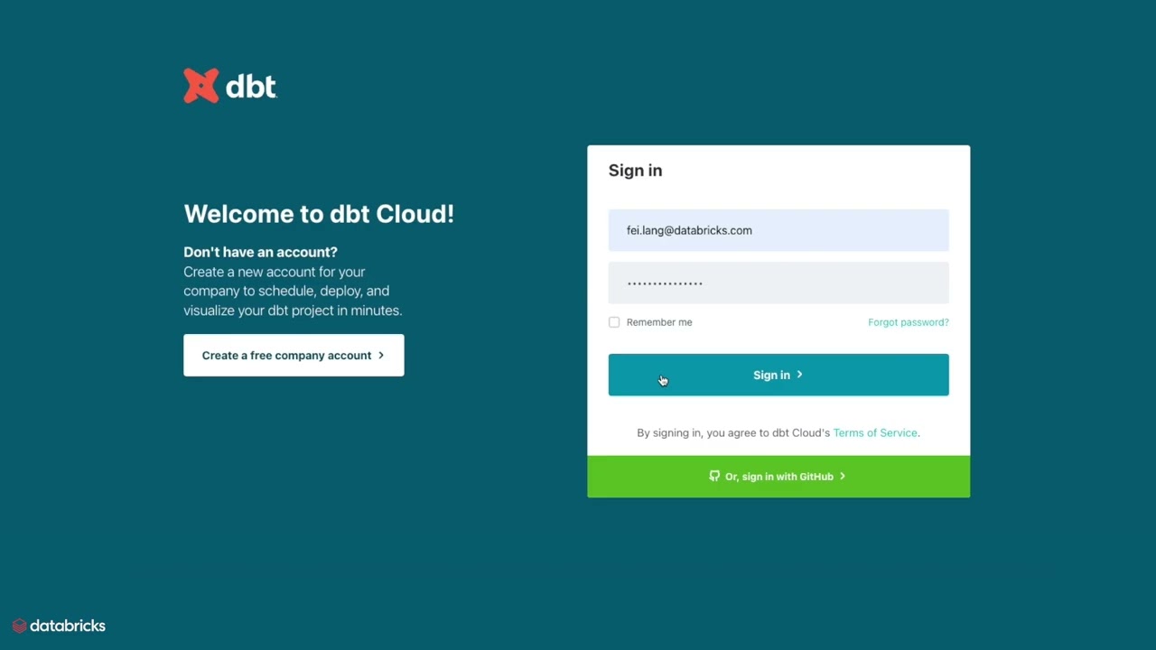 Databricks Partner Connect Dbt Demo Youtube