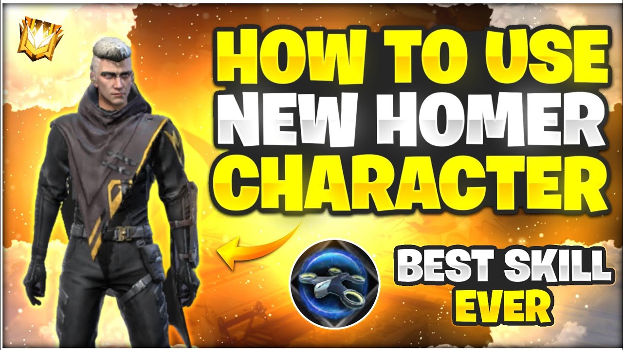How to Use New Homer Character [Free Fire] | New Homer Character Tips ...