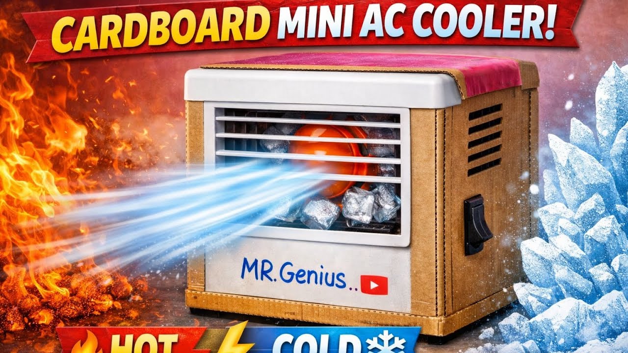 Mini AC Cooler Project — Hot vs Cold Challenge! - YouTube