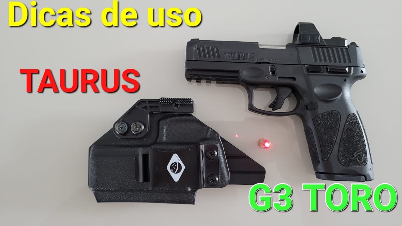 Taurus G3 TORO - Regulagem do red dot, colimador e coldre - YouTube