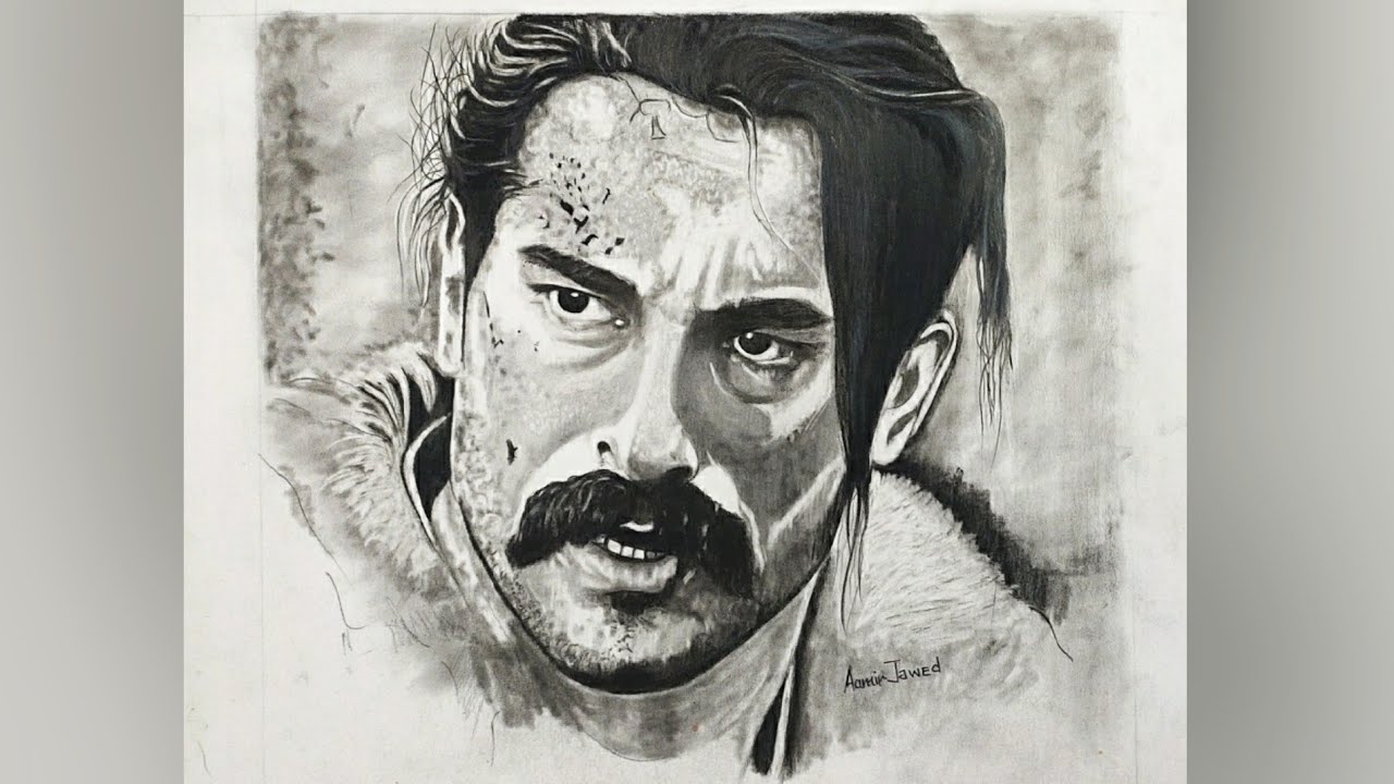 KuRulus Osman Realistic Drawing - YouTube
