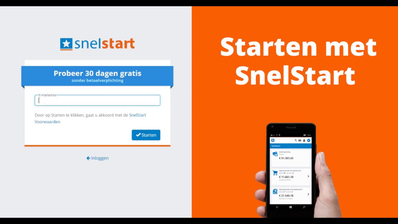 Starten met SnelStart - YouTube
