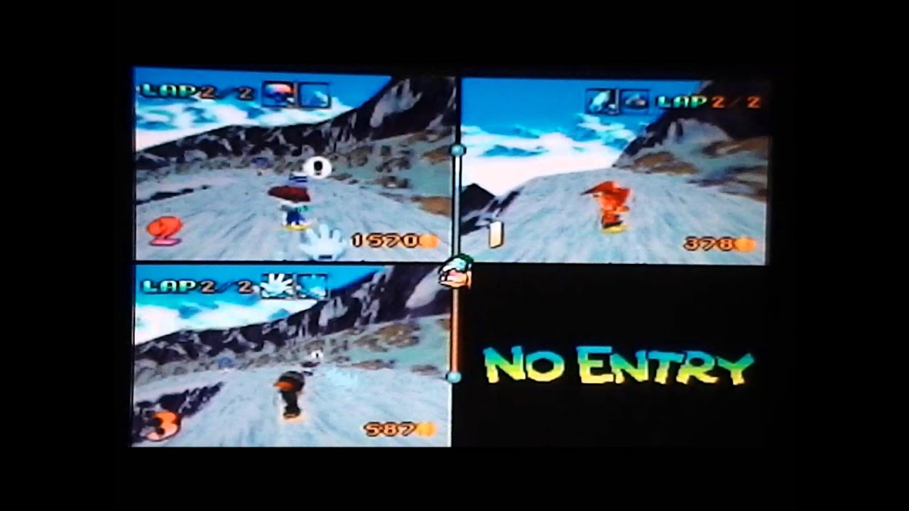 Snowboard Kids Multiplayer (Without Coins. Part 1, Rookie Mountain, The ...