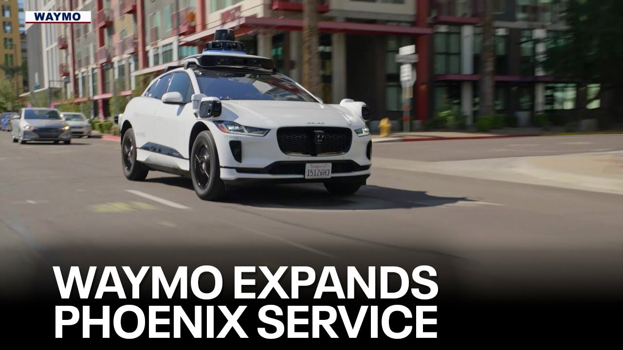 A bigger Phoenix service area for Waymo cars - YouTube
