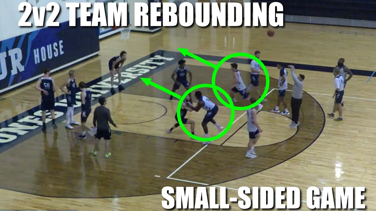 2v2 Team Rebounding Basketball Small-Sided Game - YouTube