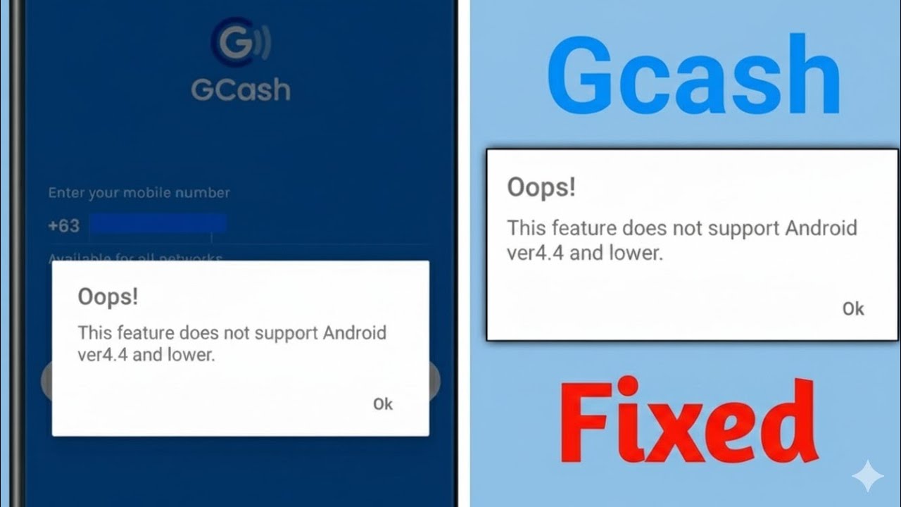 Correction du bug Gcash : cette fonctionnalité n'est pas compatible ...