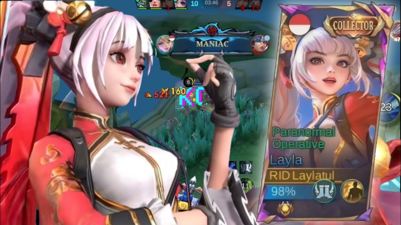 Review Skin Layla Collector Paranormal Operative - Mobile Legends - YouTube