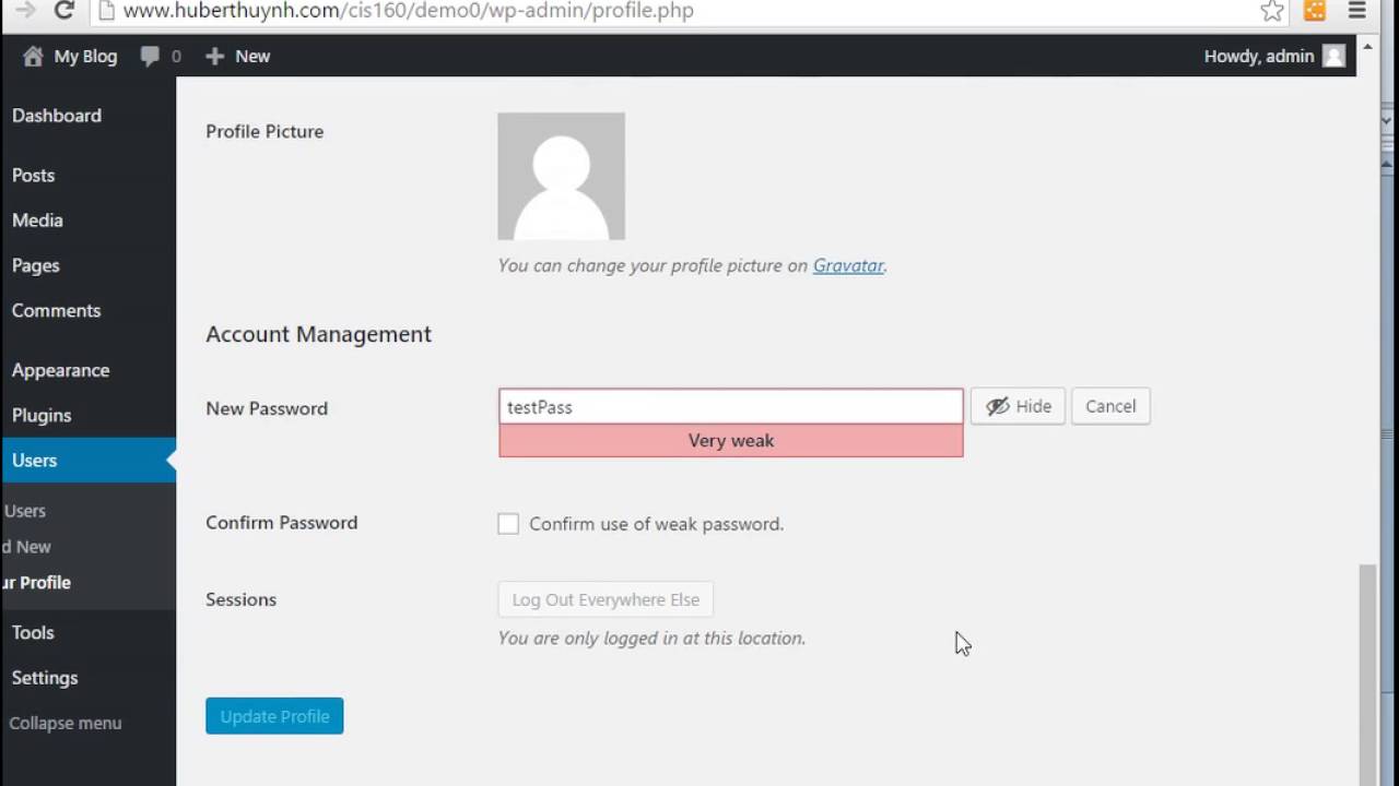 Change Password Of A WordPress Account YouTube change-password-of-a-wordpress-account-youtube