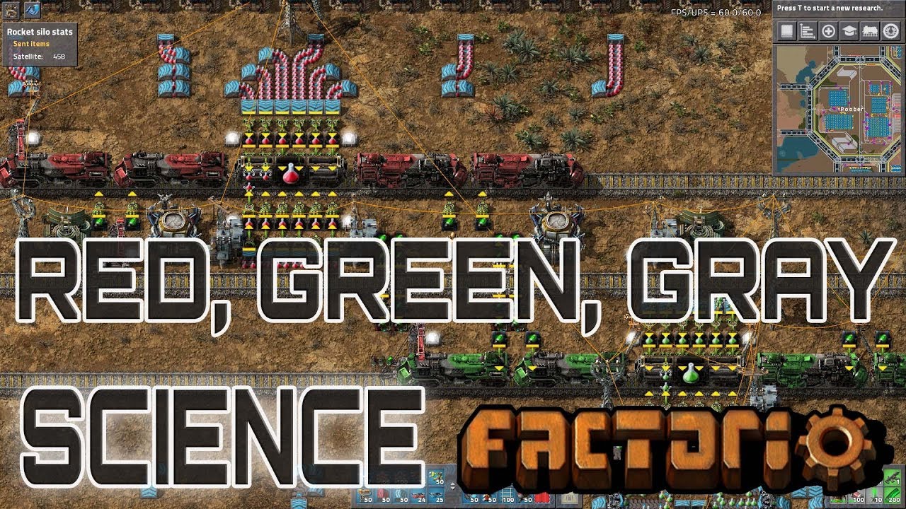 FACTORIO 0.16 | Red, Green, Gray Science - Episode 34 - YouTube
