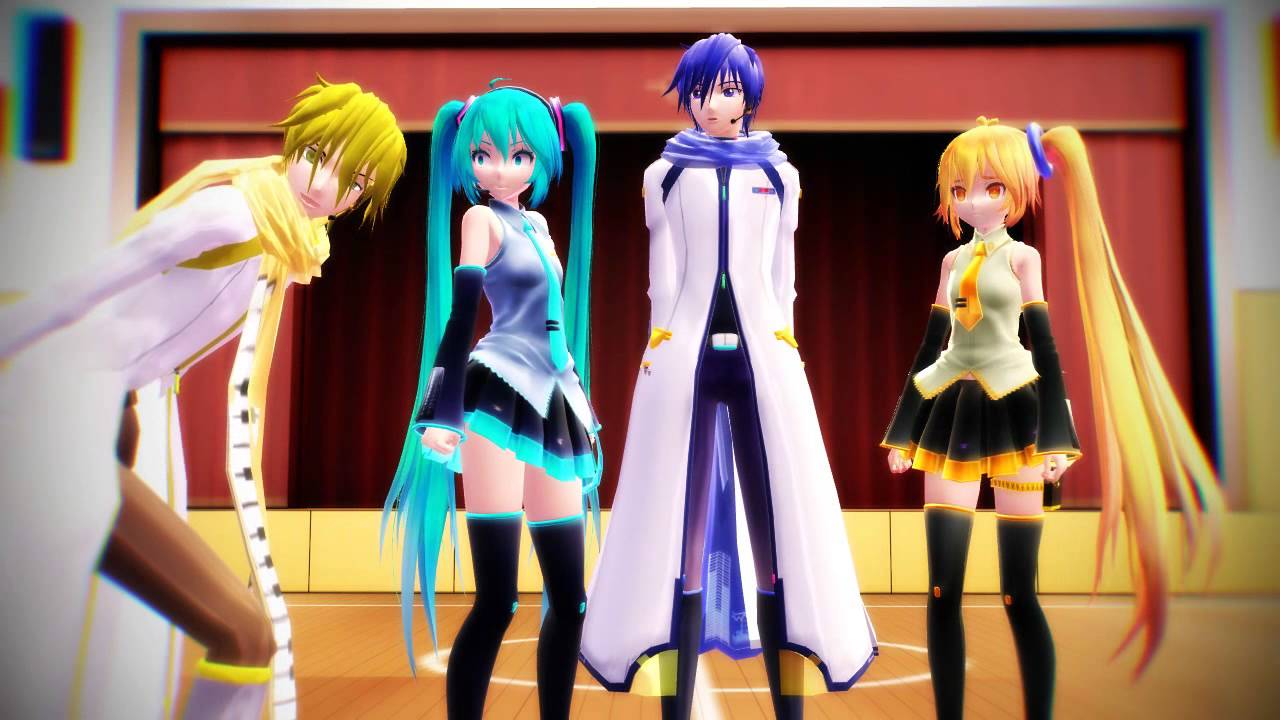 [MMD Vine] Hollaback Girl [Kikaito,Neru,Miku,Kaito] - YouTube