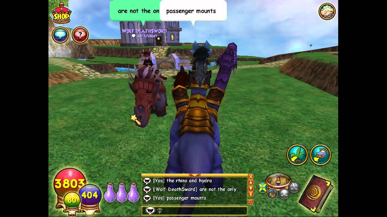 wizard101 hydra and rhino mount - YouTube