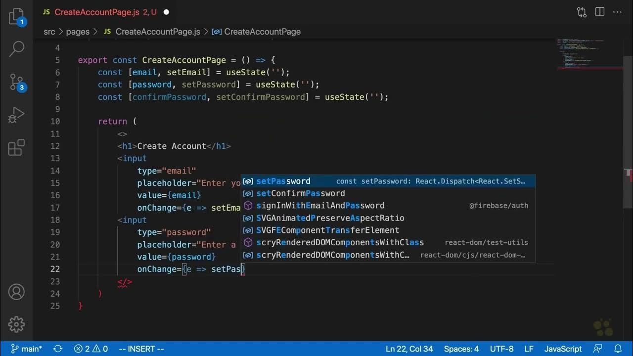 38 Create Firebase Auth Accounts || Full Stack React Development - YouTube