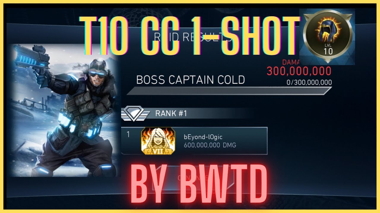 T10 boss CC one shot OS by BWTD with Crown | IOS Tier 10 Captain Cold ...