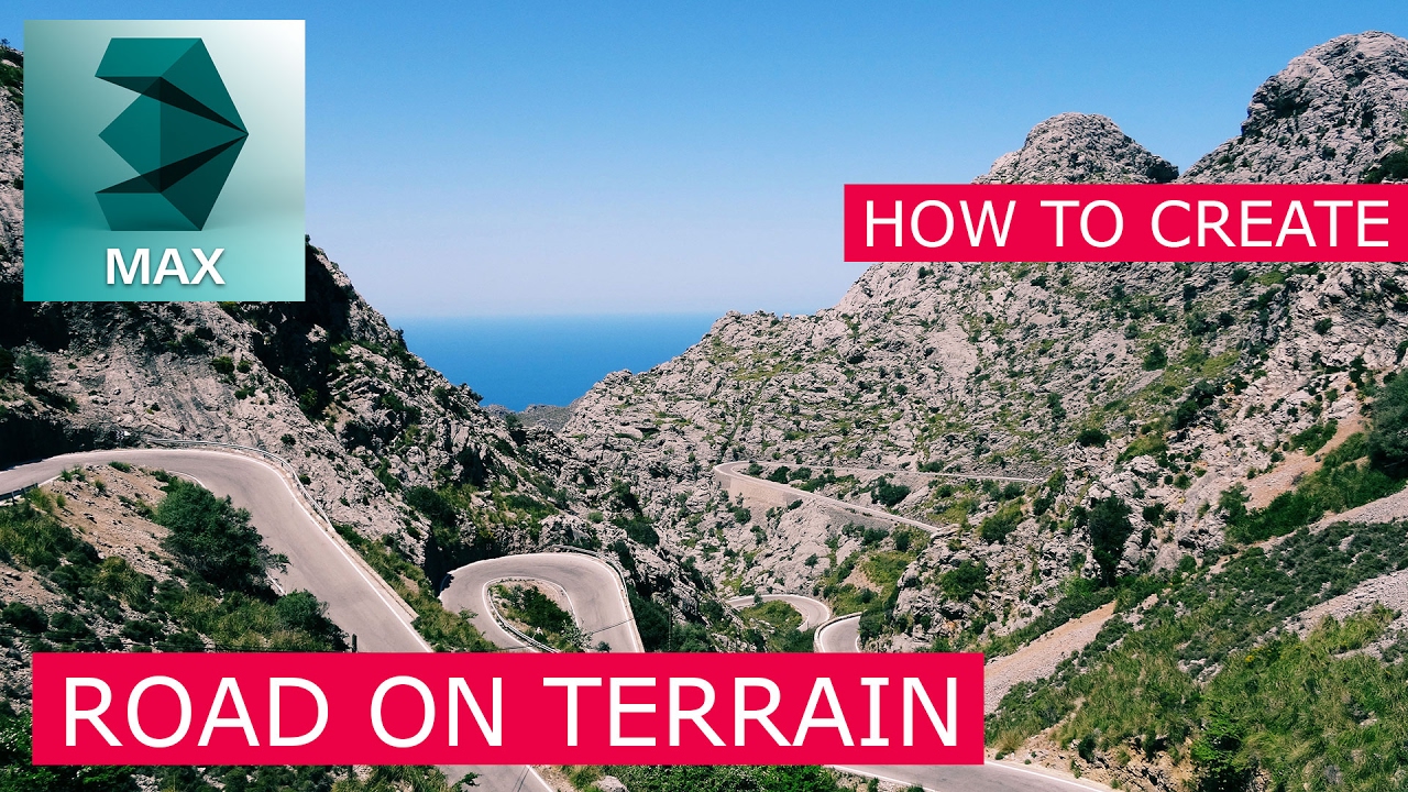 How to make road on terrain | 3Ds Max | Tutorials for beginners - YouTube