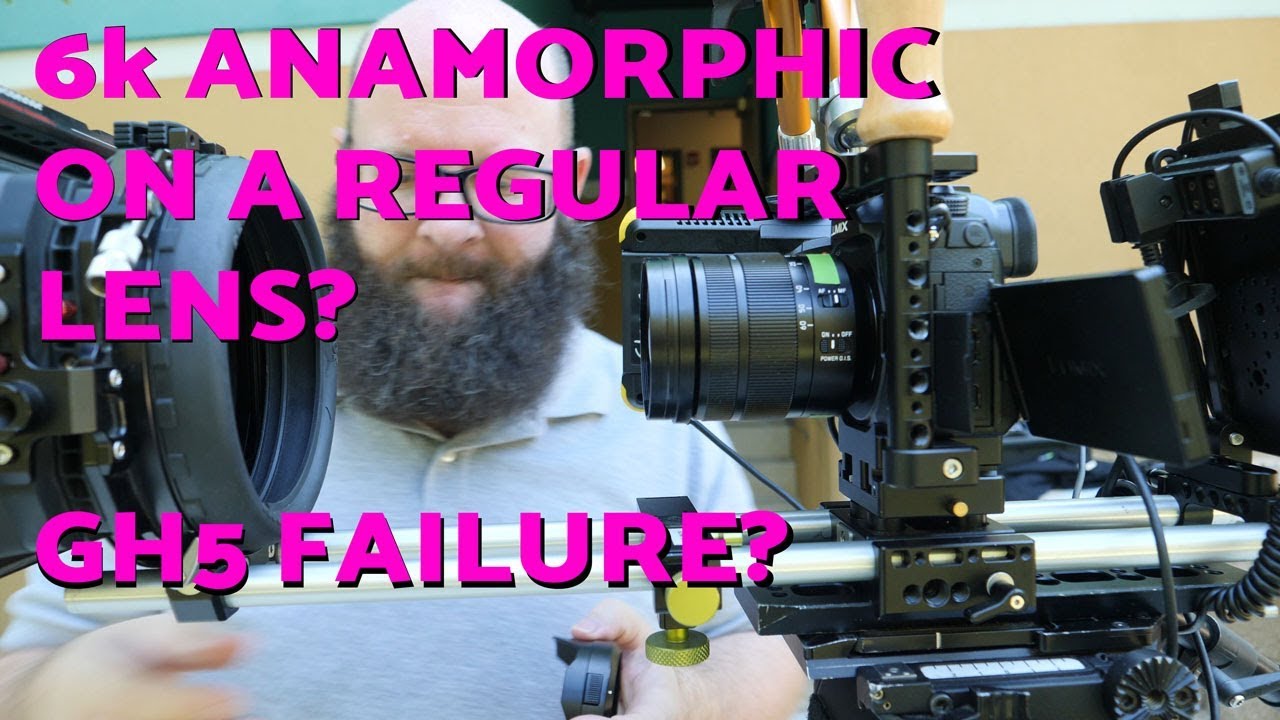 What happens when you shoot a regular lens in 6k Anamorphic? A gh5 fail ...
