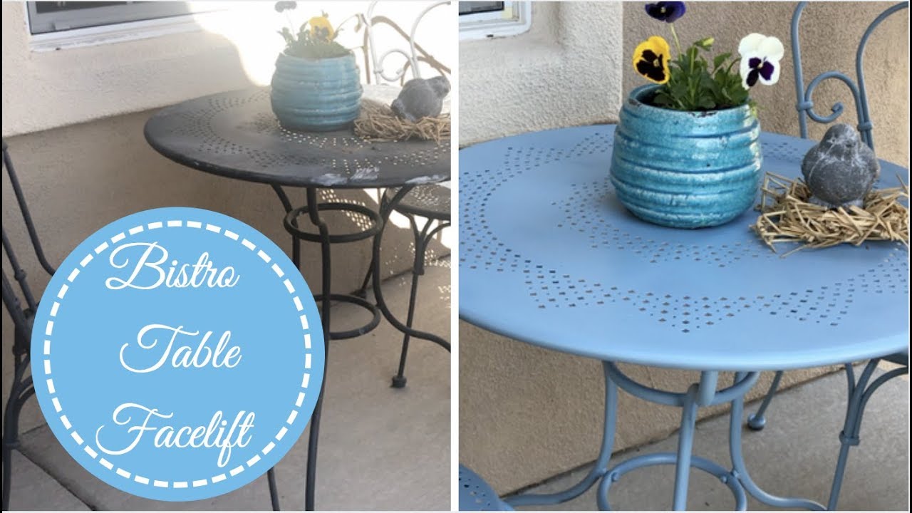 Bistro Table DIY Refresh | Before & After - YouTube