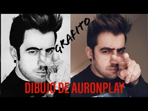 DIBUJO DE AURONPLAY EN GRAFITO | lapicez escolares | ñolseg - YouTube